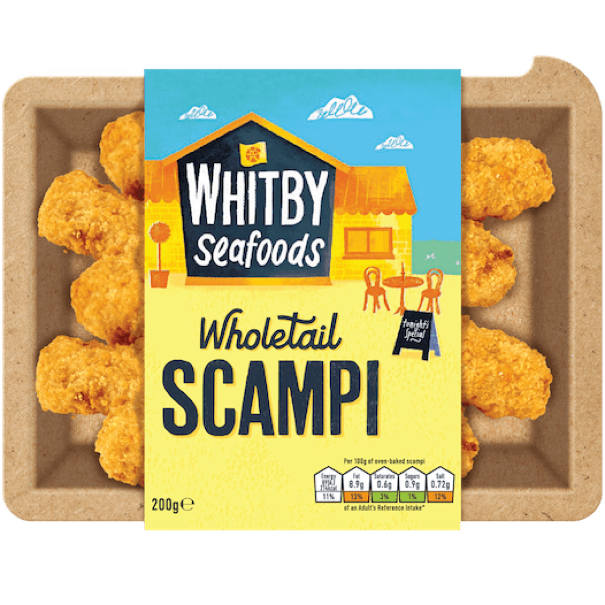 Wholetail Scampi – 200g – Chilled - Whitby Seafoods - Home of Scampi