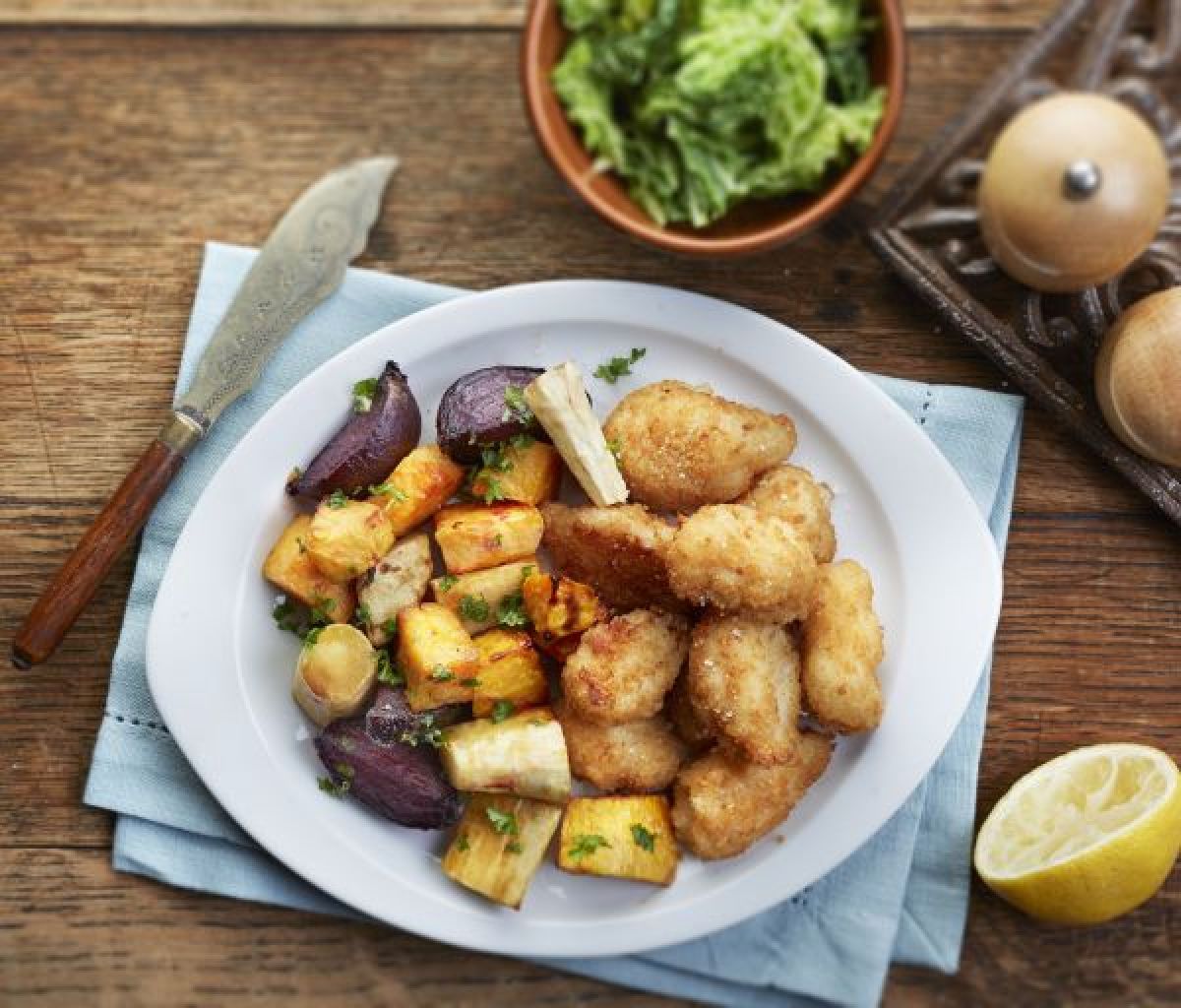 Warming Scampi with Rainbow Roasts - Whitby Seafoods - Home of Scampi