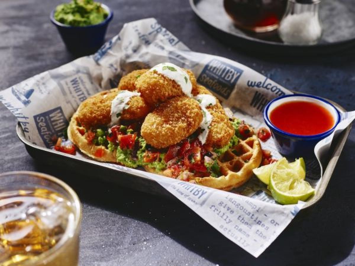 Loaded Scampi Waffle - Whitby Seafoods - Home of Scampi